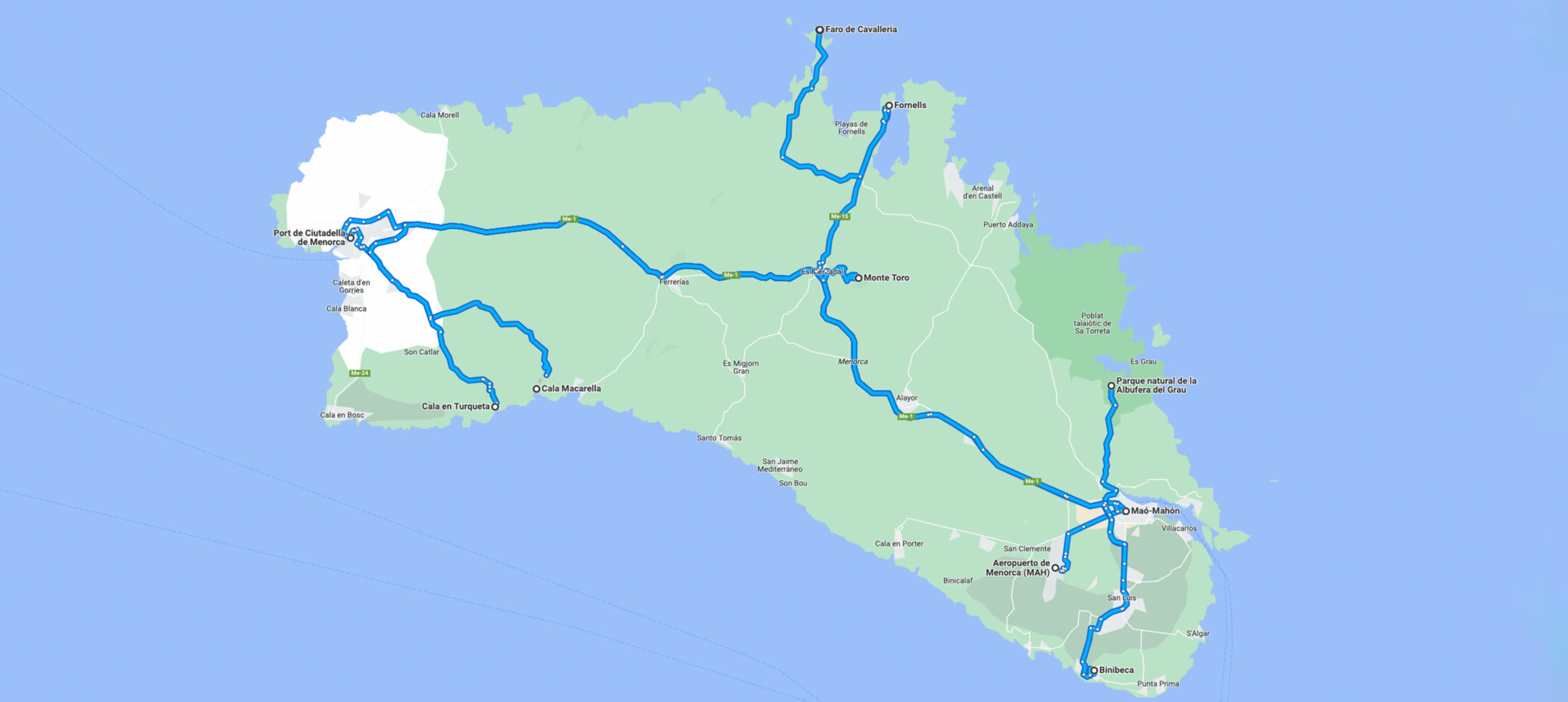 Ruta en coche por Menorca - Blog | Vacalia.com
